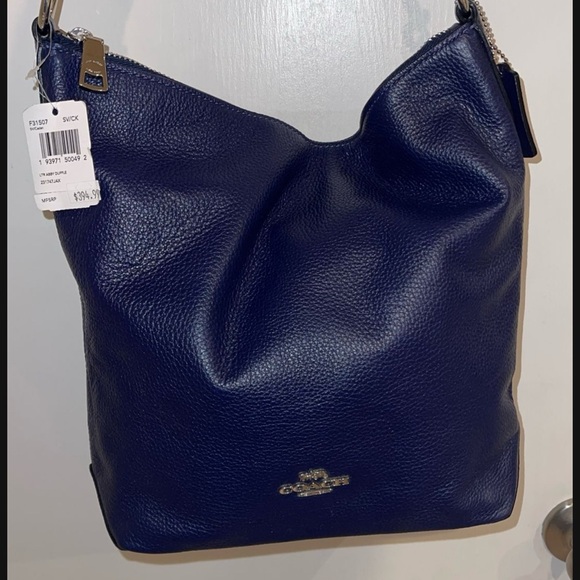 Coach | Bags | Coach Blue Leather Crossbody Bag | Poshmark